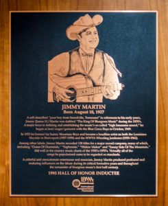 Jimmy Martin - Bluegrass Music Hall of Fame & Museum