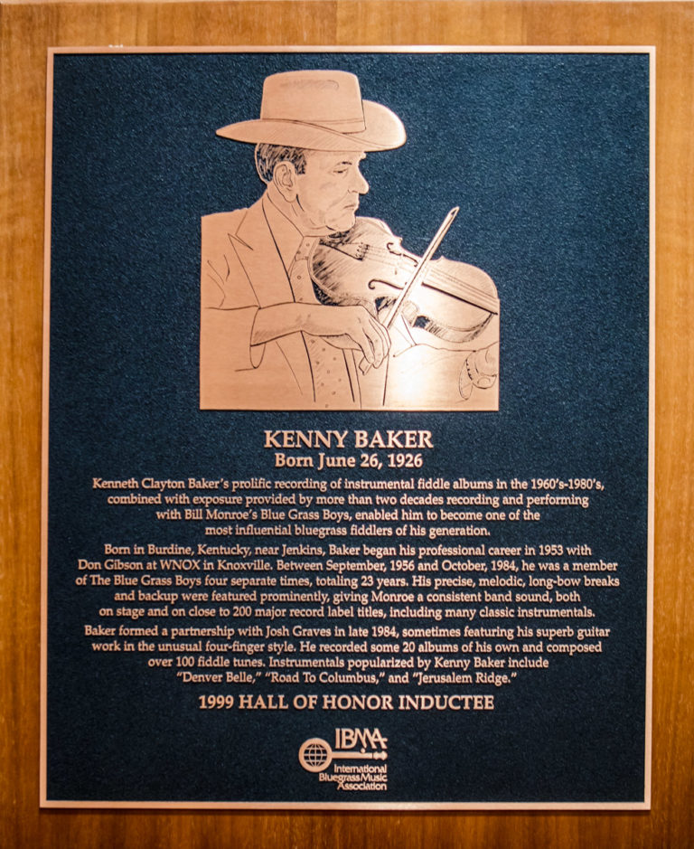 Kenny Baker - Bluegrass Music Hall of Fame & Museum